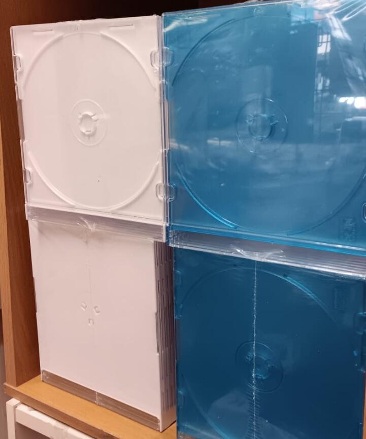 200 Single CD Jewel Case 5.2mm Spine Slim ORANGE Tray Empty Replacemen ...