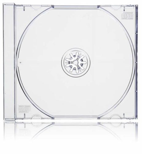 100 Standard 10mm STANDARD Jewel CD Cases CLEAR Tray SINGLE Disc 10.4m ...